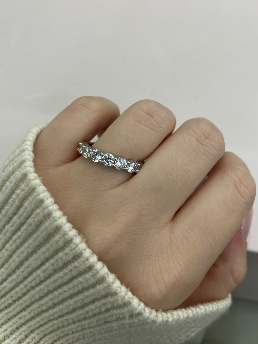 Tam Tur Pırlanta Montür Yüzük 4 mm - Siminkari Designed Jewelry